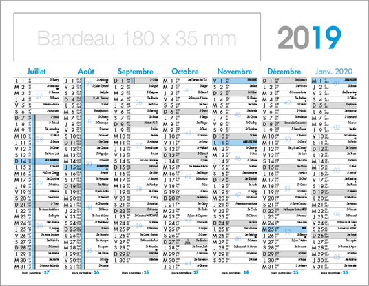 Calendrier Publicitaire Petit format - Agenda Offset 5