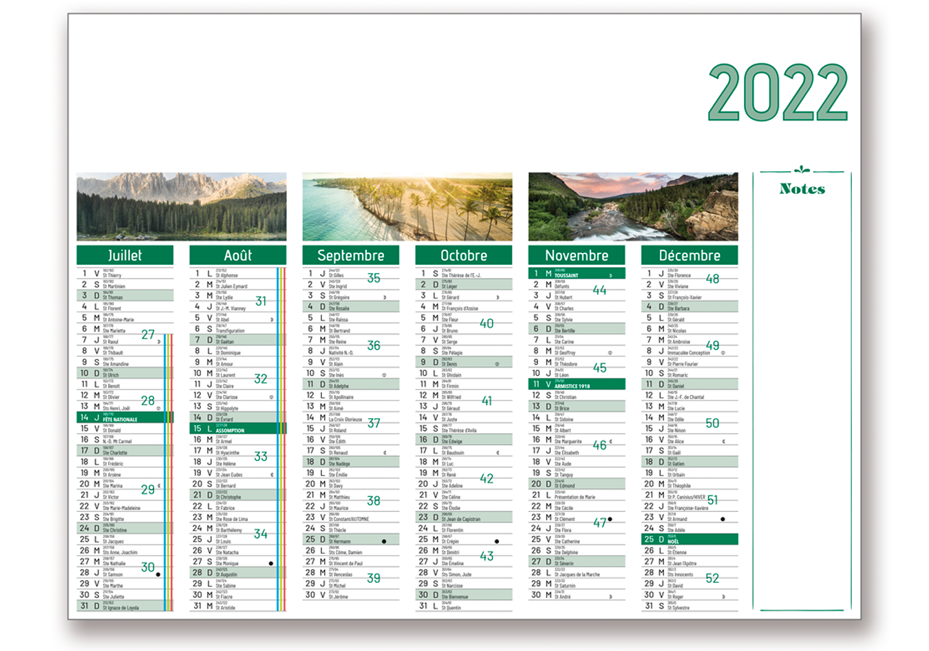 Calendrier Publicitaire Petit format - Agenda Offset 5